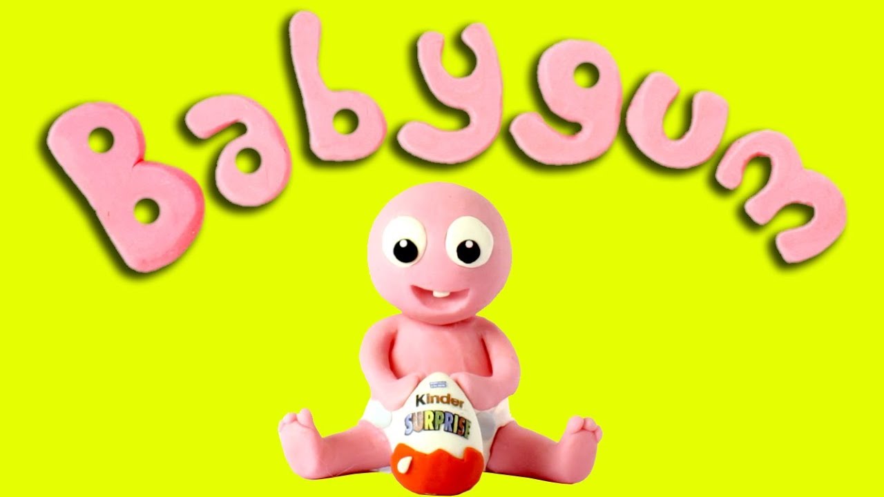 Babygum unboxing a Kinder Surprise egg - Stop Motion clay animation ...