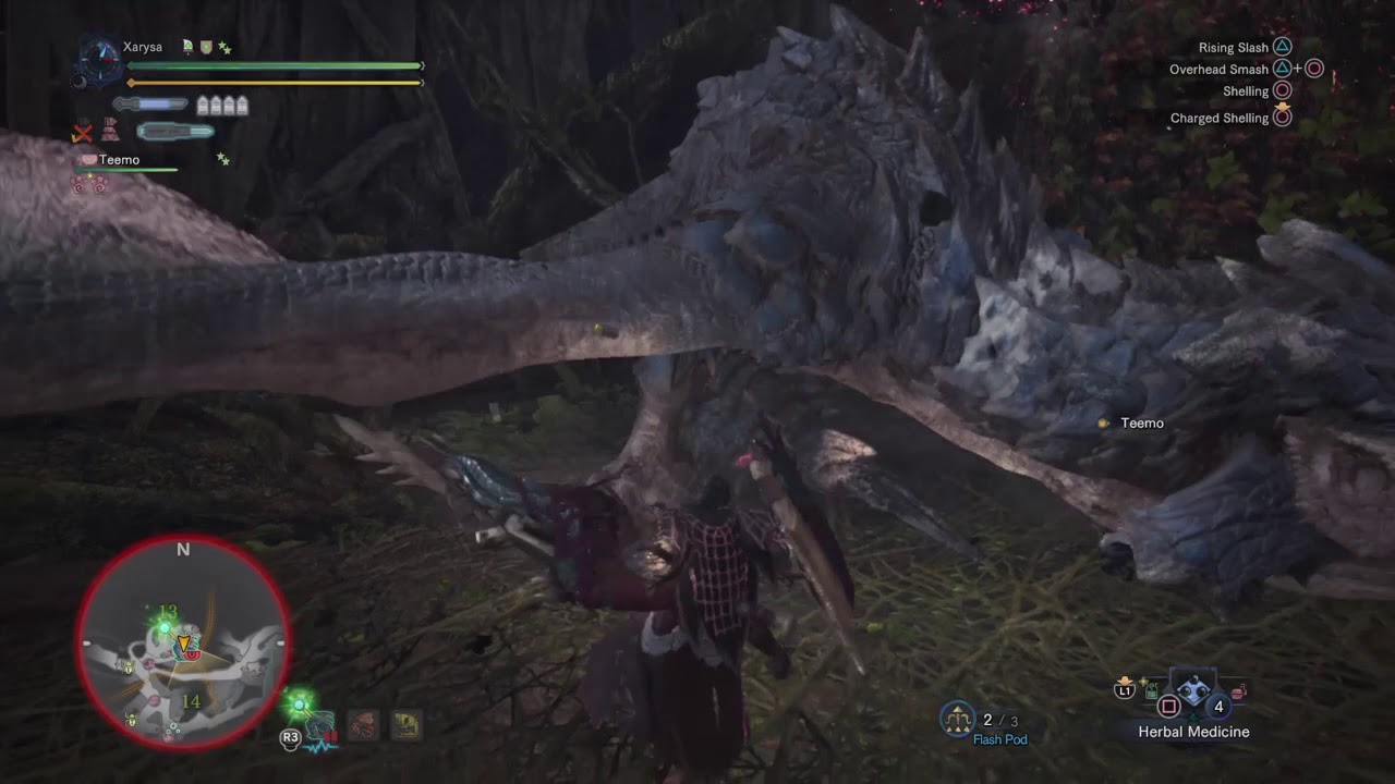 MHW HR Azure Rathalos Gunlance - YouTube