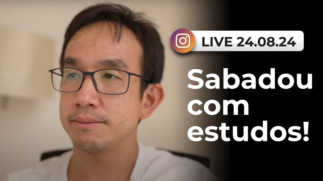 Live - 24.08.2024 - Sabadou com estudos! - YouTube