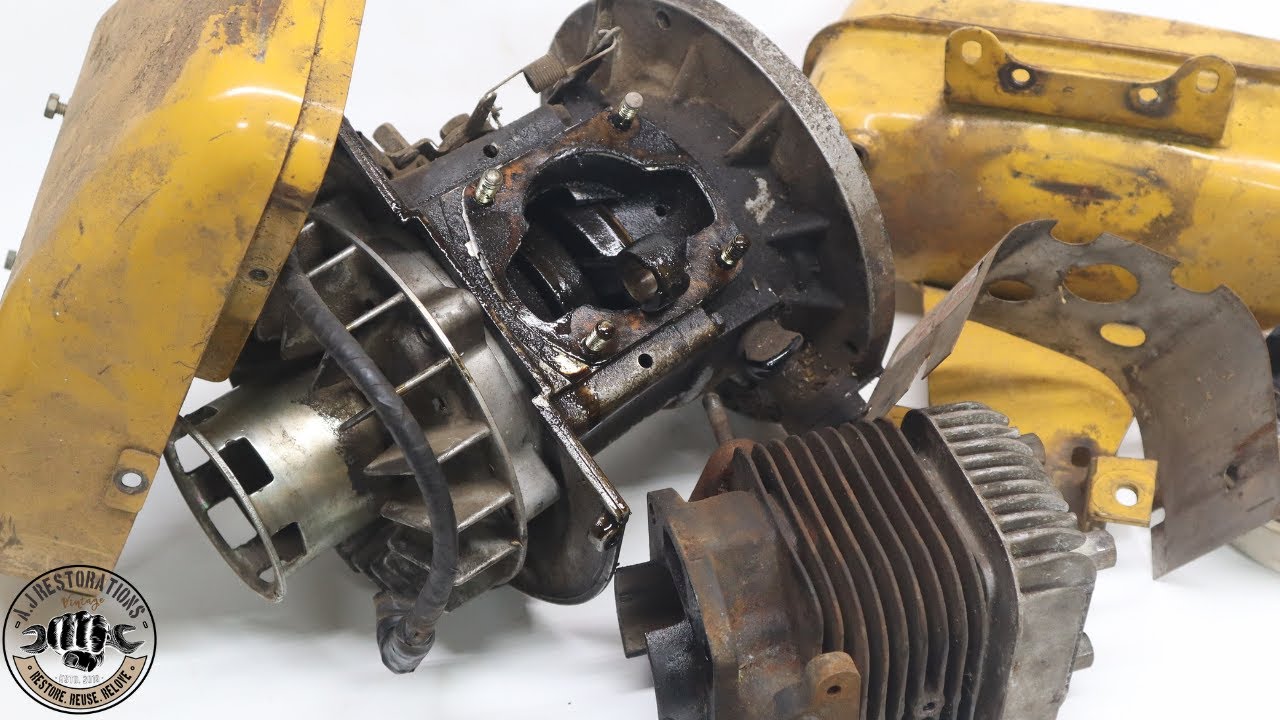Junk Robin ec17 Two Stroke Engine Restoration Complete - YouTube