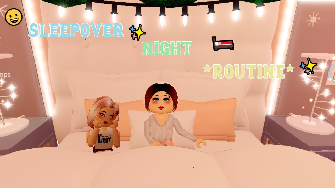 Sleepover royale high apartment night routine - YouTube