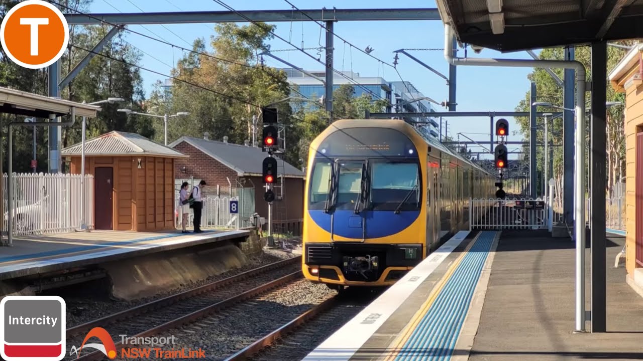NSW Trains H51 + H1 Oscar H set train ride from Epping-Central. - YouTube