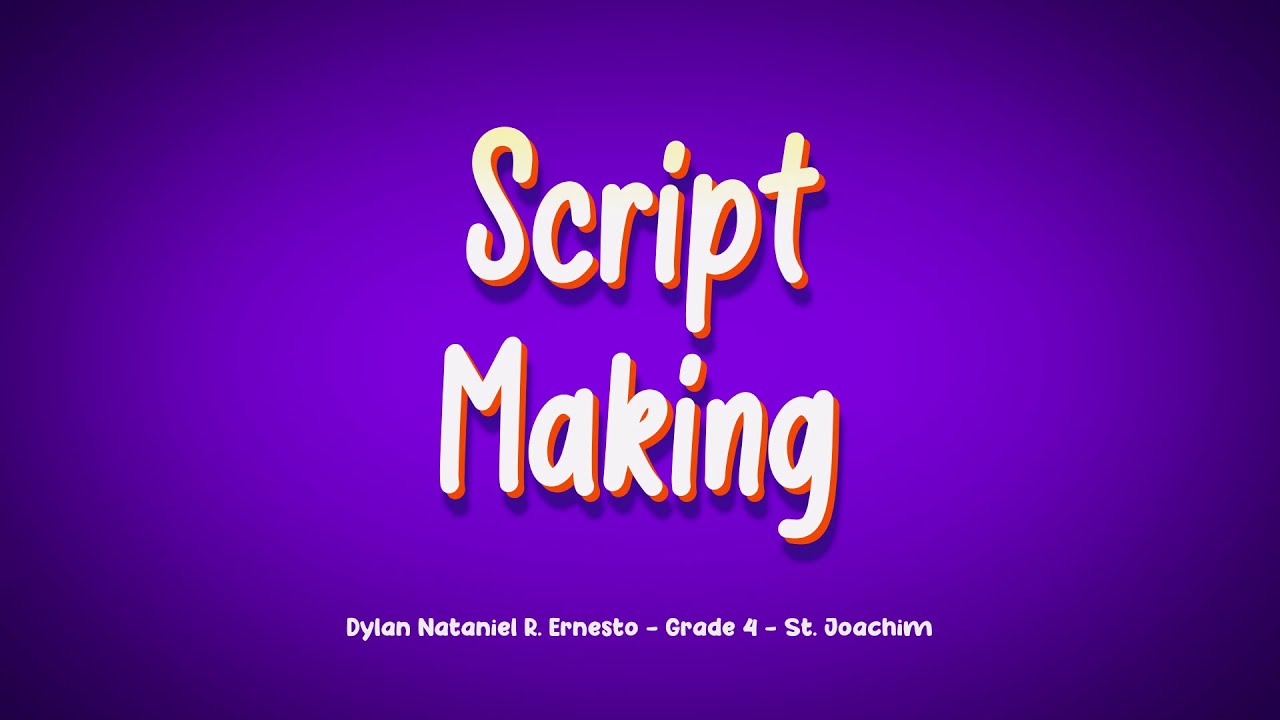 Script Making - YouTube