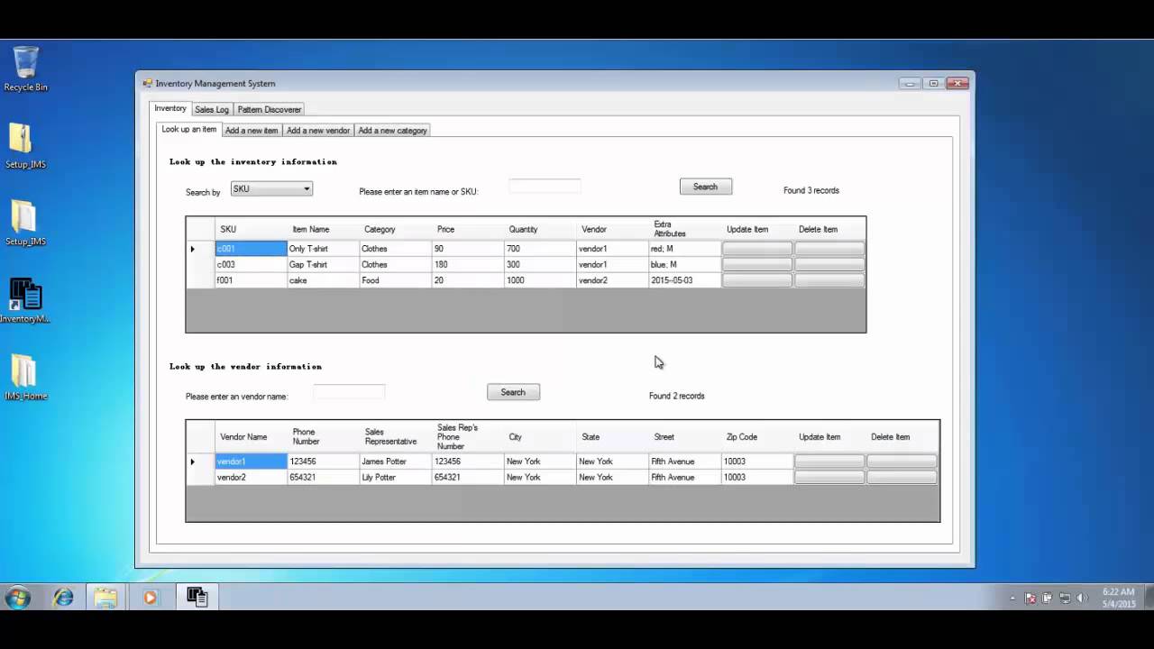Berkeley DB Inventory Management System demo app - YouTube