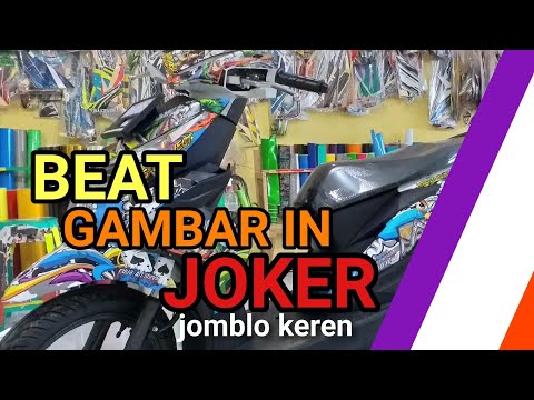 Sticker full motor beat gambar joker