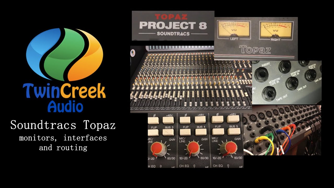 Soundtracs Topaz: monitors, interfaces and routing - YouTube