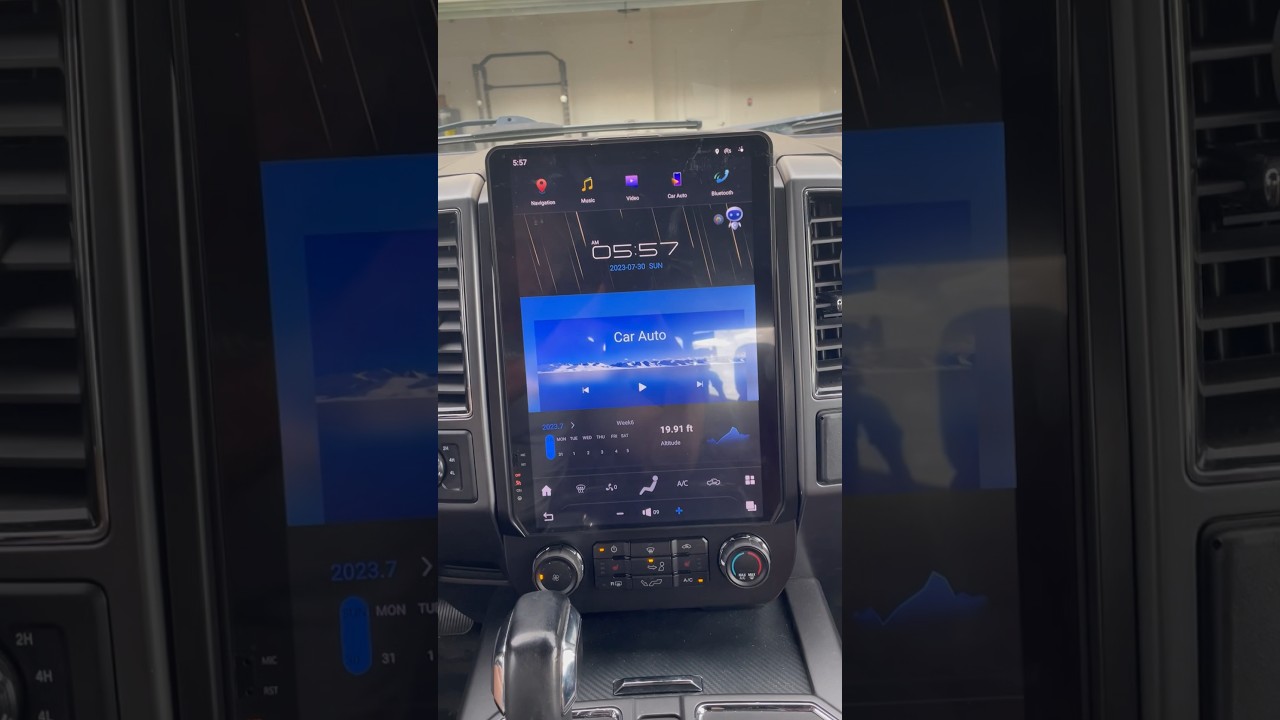 HUGE 14 Inch Touch Screen For The Ford F150! #aucar #touchscreen # ...