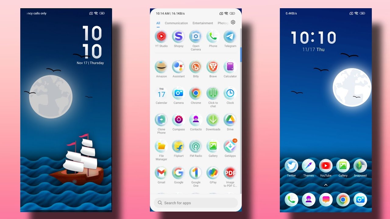 Animated Lock Screen MiUi Theme - YouTube