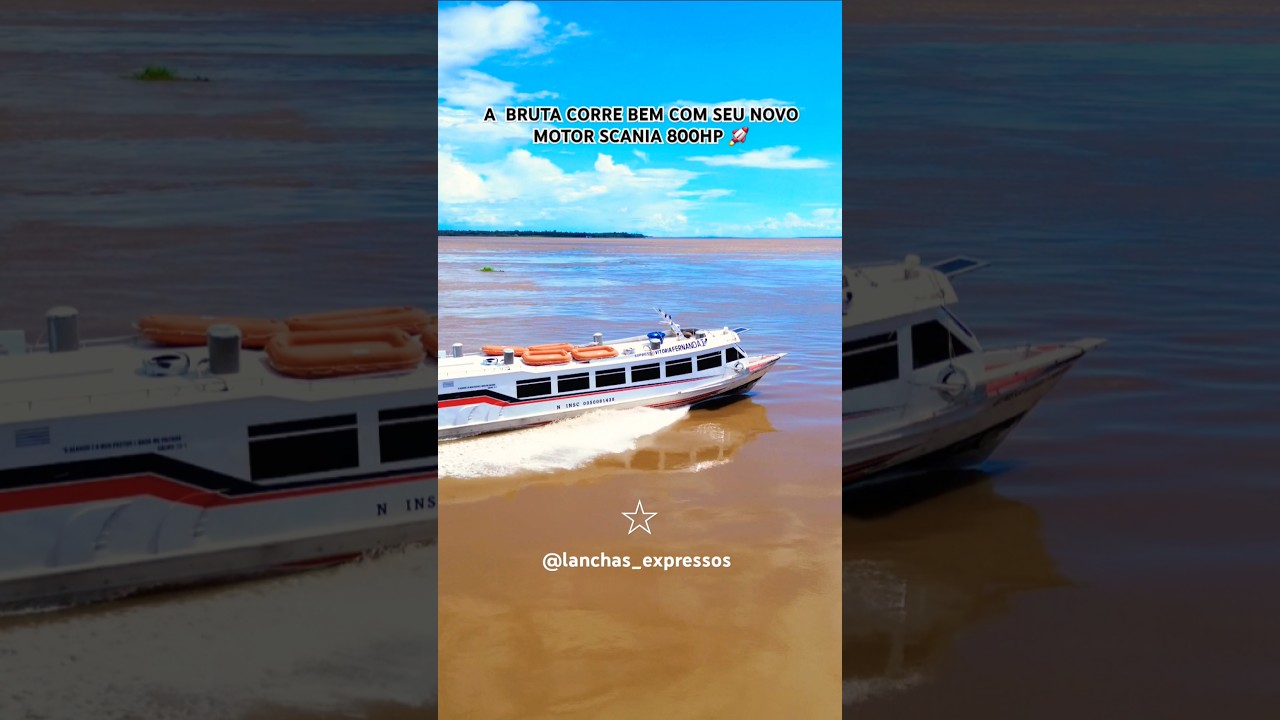 LANCHA COM NOVA MAQUINA SCANIA 800HP 🚀 EXPRESSO VITÓRIA FERNANDA I 🚀 ...