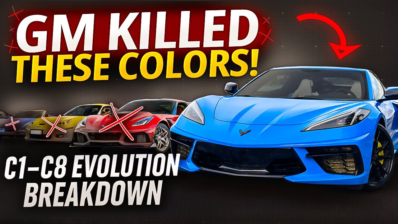 gm KILLED These Chevrolet Corvette Colors | Full C8, C7, C6, C5 to C1 ...