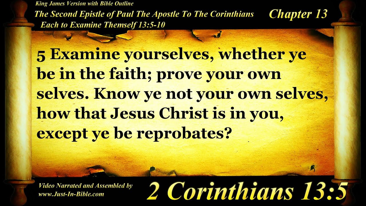 2 Corinthians Chapter 13 - Bible Book #47 - The Holy Bible KJV Read ...