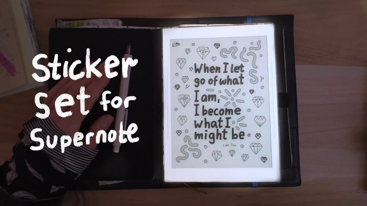 Sticker Set for Journaling, Supernote template - YouTube