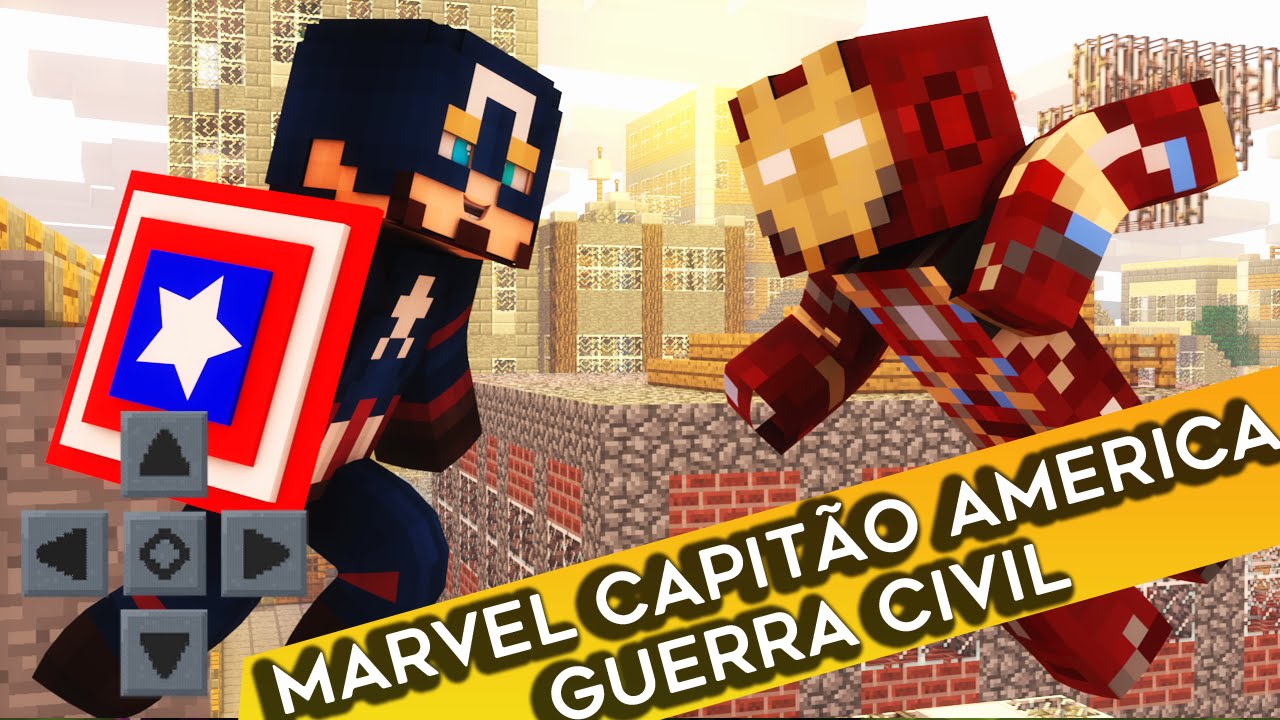 MARVEL CAPITÃO AMERICA GUERRA CIVIL MOD! - Minecraft PE (Minecraft ...