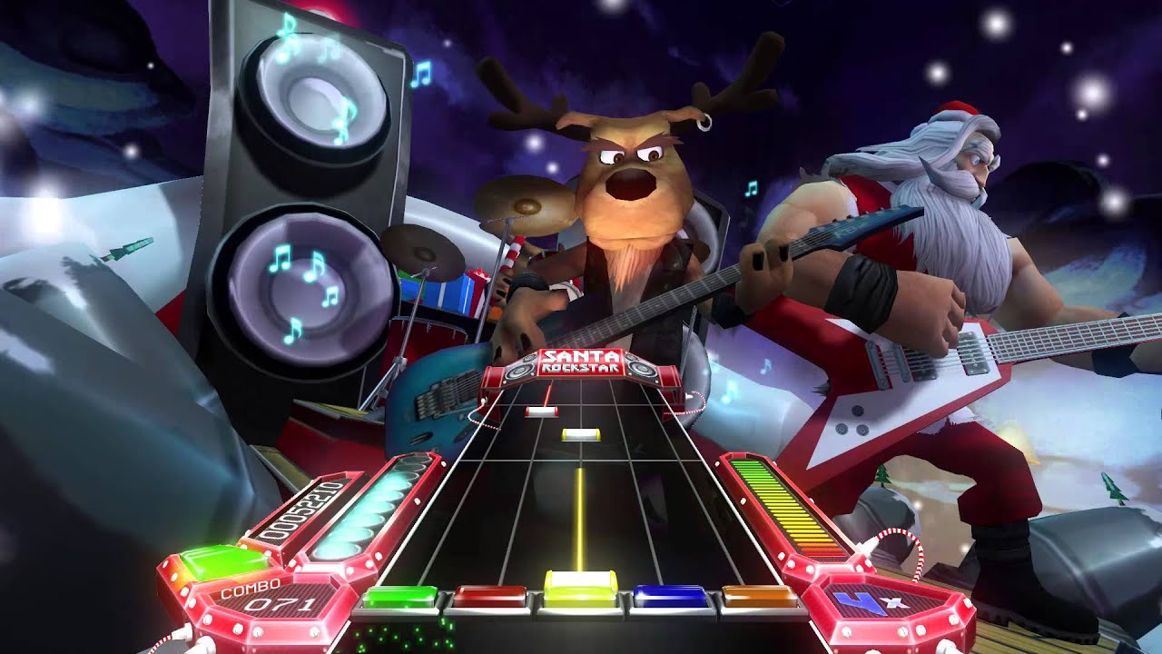 Santa Rockstar HD - Silent night [1080p, 60FPS] - YouTube