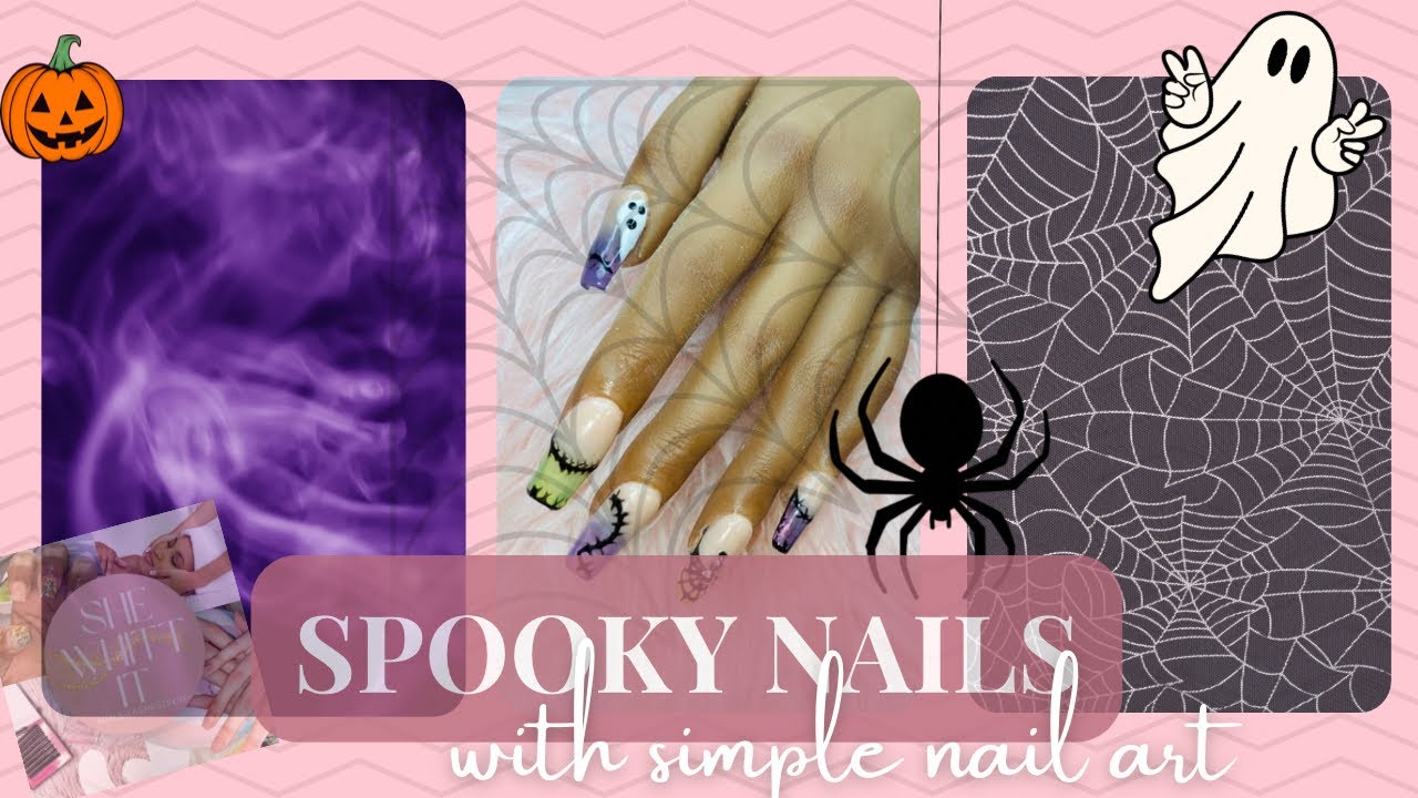 🕸️Halloween🎃Nails💅🏽 |Mini Tutorial |Beginner Friendly - YouTube
