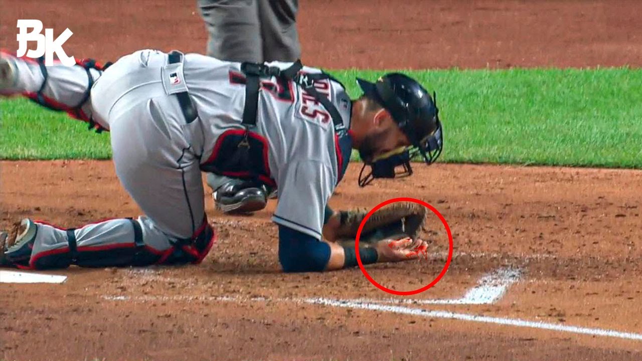 MLB - Worst catcher Injuries - YouTube