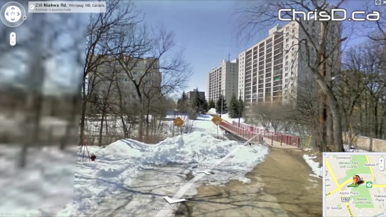Google Street View Glitch - Dec. 1, 2009 - Winnipeg, Manitoba - YouTube