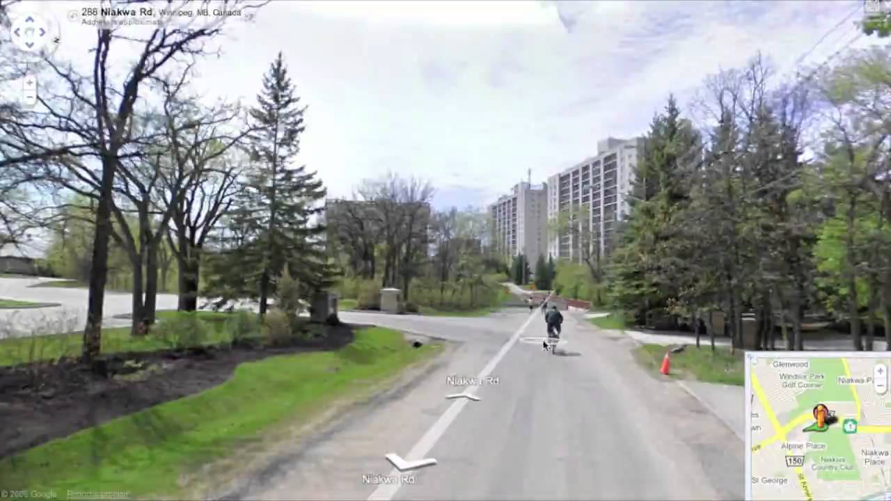 Google Street View Glitch - Dec. 1, 2009 - Winnipeg, Manitoba - YouTube