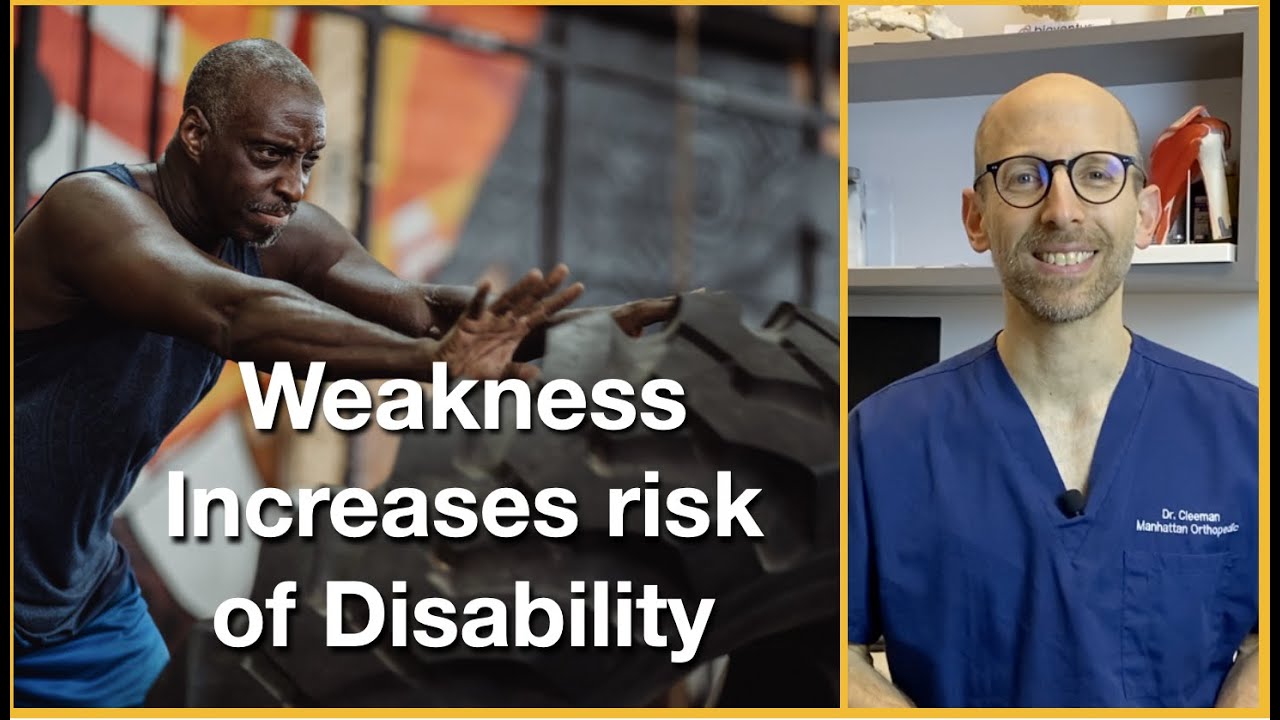 Muscle weakness: Risk factor for physical impairment and disability ...
