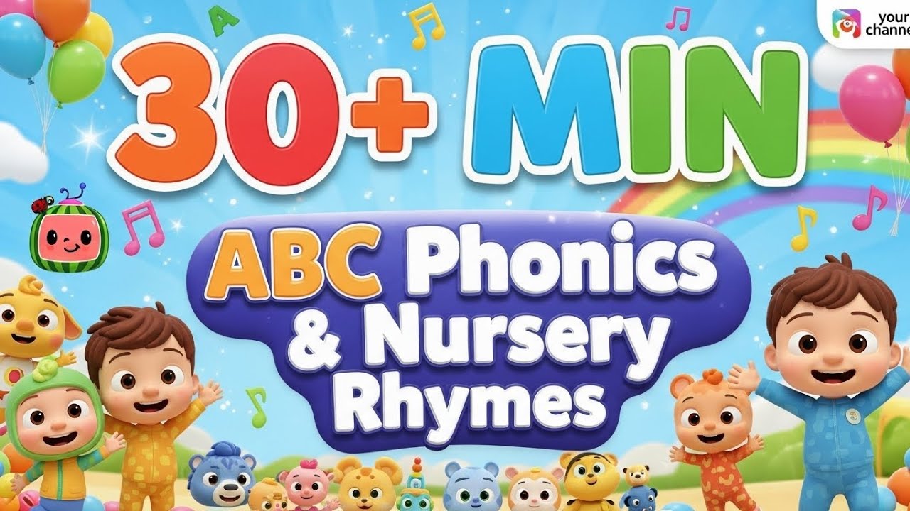 ABC Fun Learning with 3D Cartoons for Kids | 30 Min | Phonics Songs ...