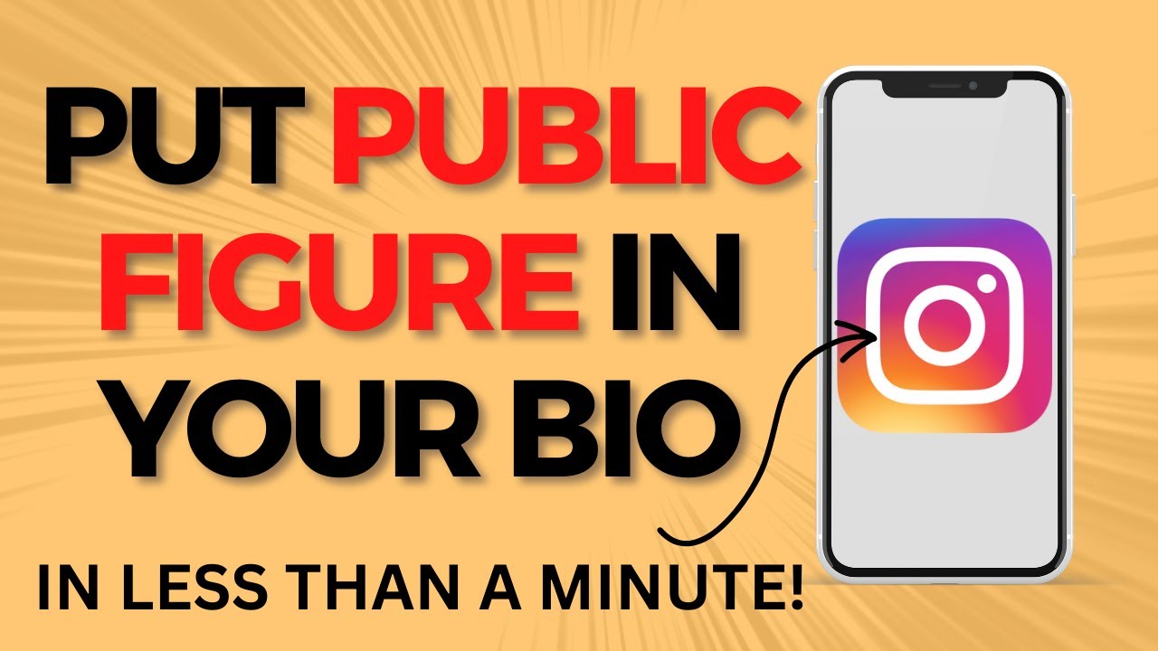 How to Add Public Figure to Instagram Bio - YouTube