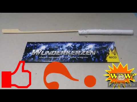 Selfmade HANDFONTÄNE aus WUNDERKERZEN machen