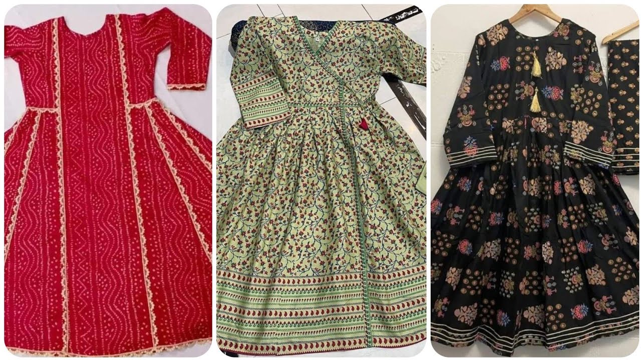 Latest Printed Frock Designs 2025/Frock Ke Design/Latest Frock Design ...