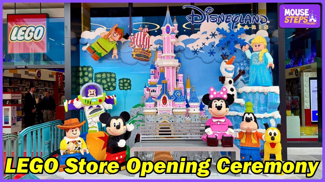 LEGO Store Opening Ceremony at Disneyland Paris - Disney Village ...