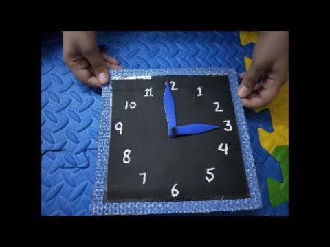 Making a clock-Using Waste Material | School Project | Craft from waste ...