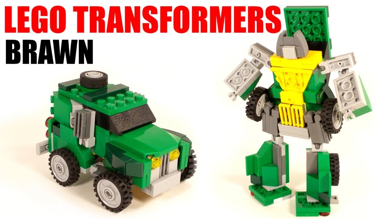 Lego Transformers - G1 Brawn - Review - YouTube
