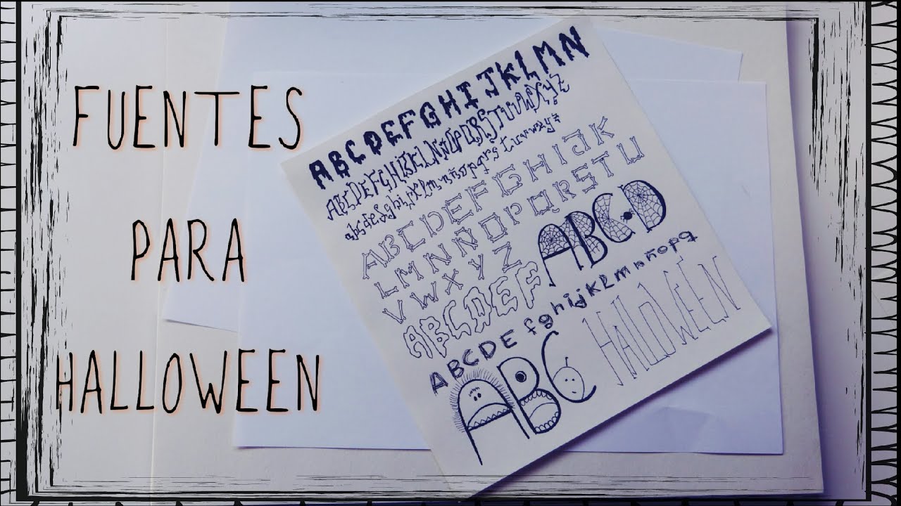 Crea tus propias fuentes para Halloween (Manualidades con Letras ...