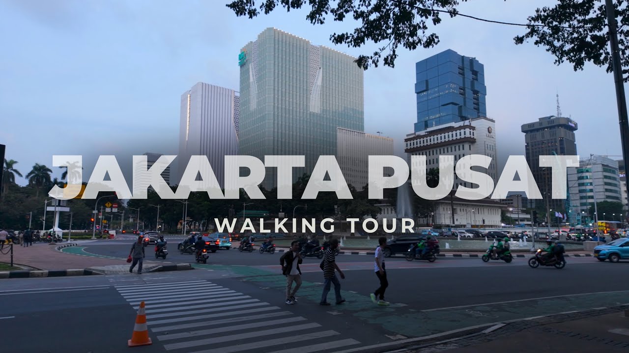 Jakarta Walking Tour 4K 🇮🇩 | Modern City Life & Street Views ...