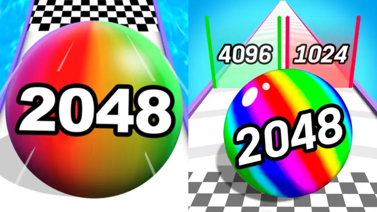 2048 Balls vs Number Ball Race & Merge 3D All Levels Gameplay Android ...