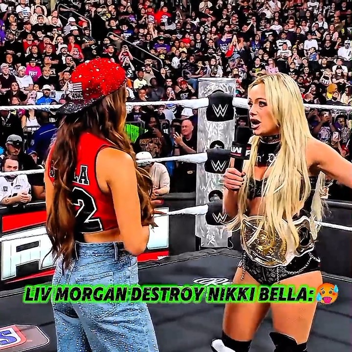 Liv Morgan destroy Nikki Bella wwe short edits||🤡#livmorgan # Nikki ...