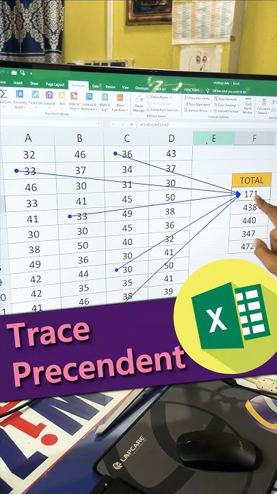 💯🎯excel Trick💥trace Precedent In Excel Shorts Ytshorts Excel Excelformula