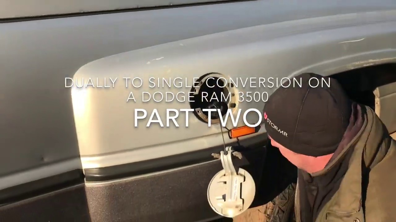 Dually to Single conversion on a 2nd gen Cummins part two - YouTube