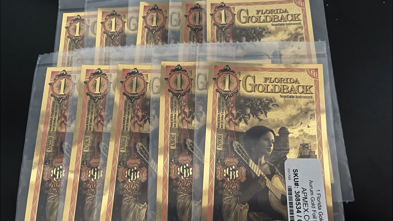 APMEX Florida Gold Backs - Pastor’s Coin Collection - YouTube