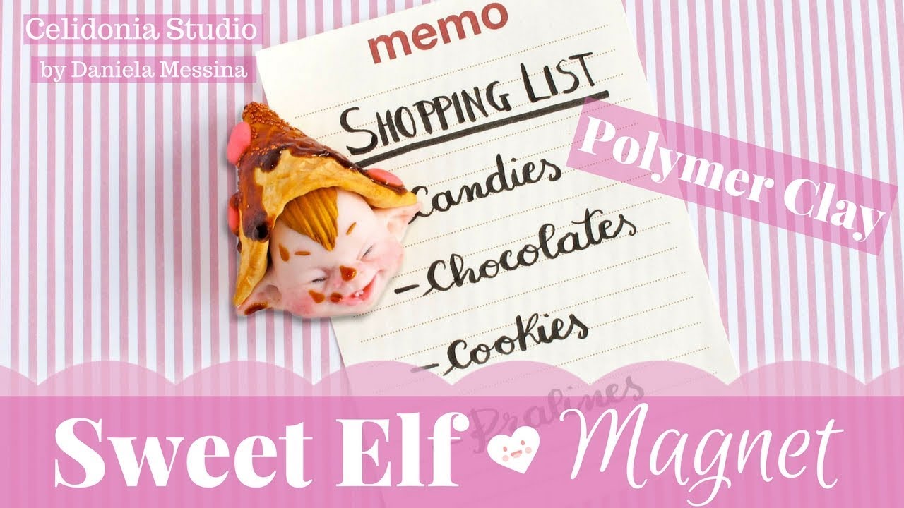 Sweet Elf Face Magnet | Polymer Clay Tutorial - YouTube