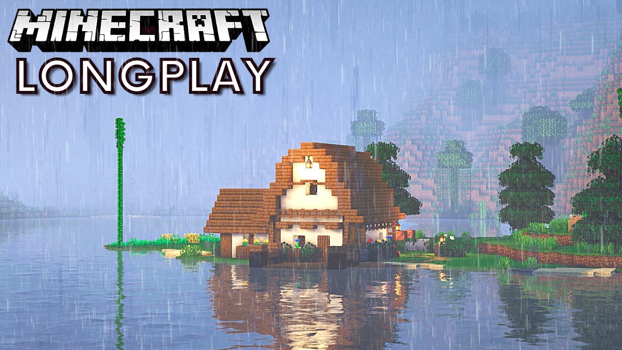 Building a Cozy Cottage | Minecraft Peaceful Rainy Longplay (No ...