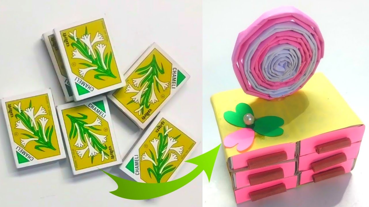 Machis se क्या-क्या banaen / machis ke dabbe se box kaise banaen - YouTube