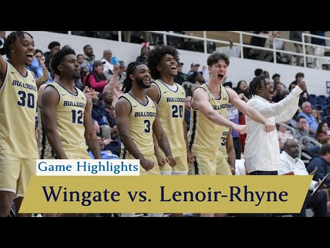 Game Highlights: Wingate Men's Basketball vs Lenoir-Rhyne - 1/31/2024 ...