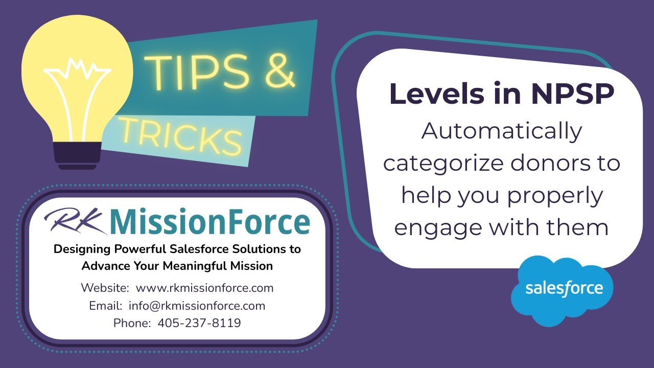 Salesforce Tip: Levels in Salesforce NPSP - YouTube