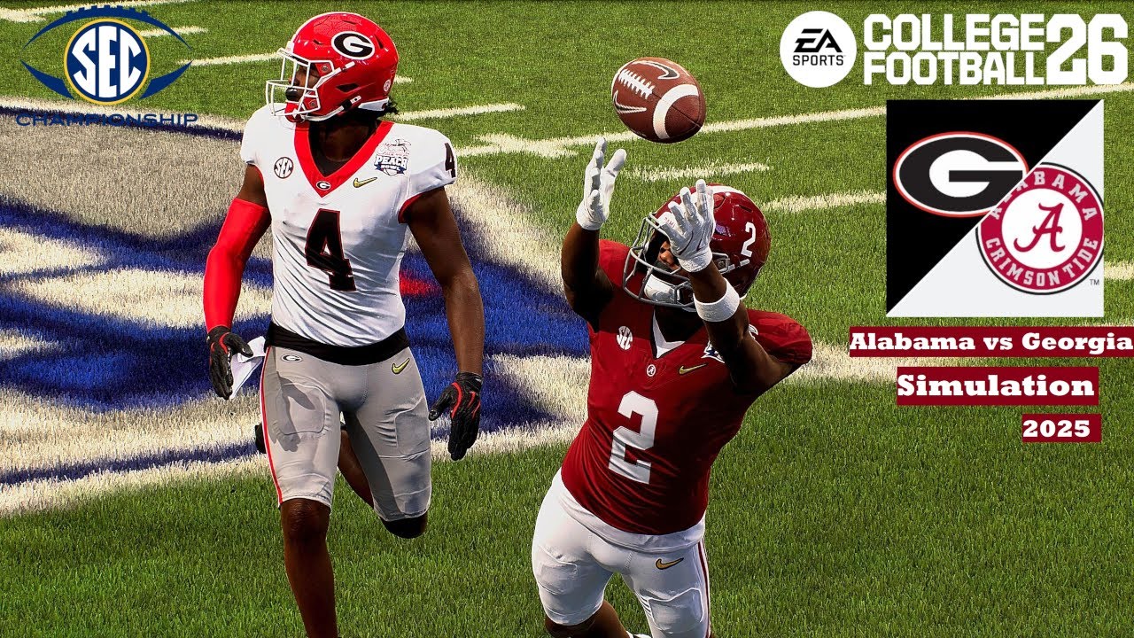 College Football 26 Alabama Crimson Tide vs Georgia SEC Championship ...