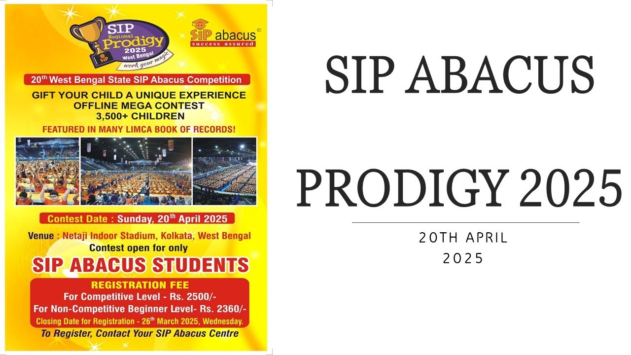PRODIGY 2025 INFORMATION FOR SIP ABACUS KHARAGPUR STUDENTS - YouTube