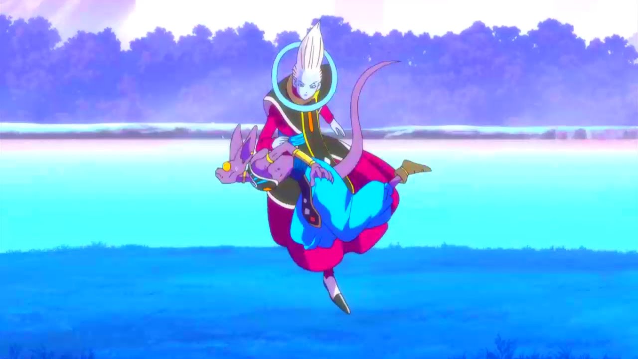 Whis knocks down Beerus. - YouTube