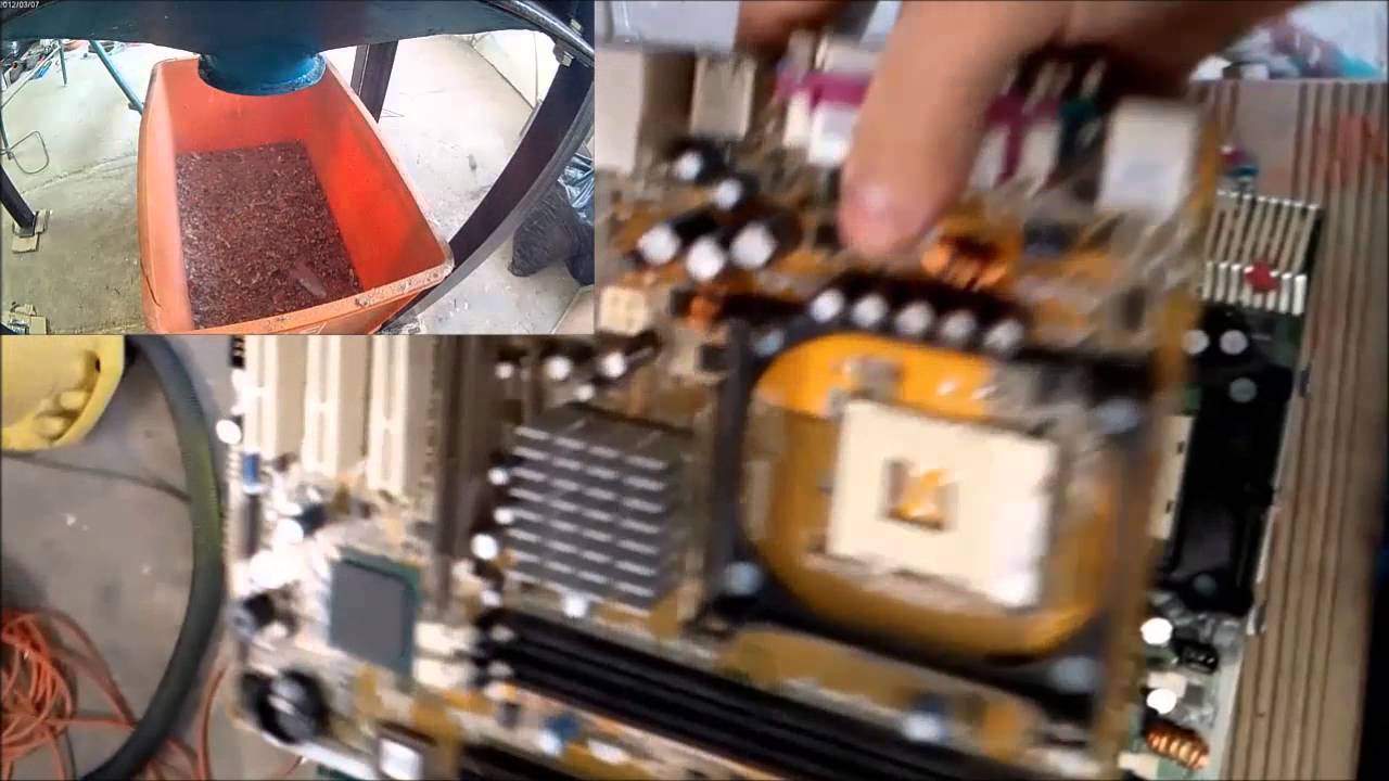 computer scrap recycling ,E-scrap shredding - YouTube