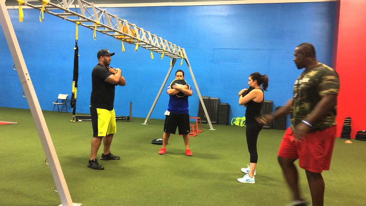 How to perform sandbell squat - YouTube