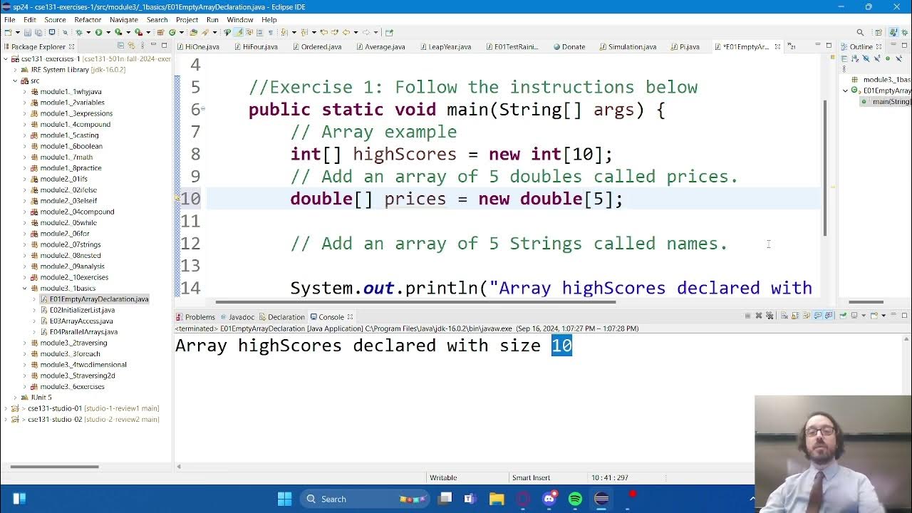 CSE 131/501N: Module 3 Review - YouTube