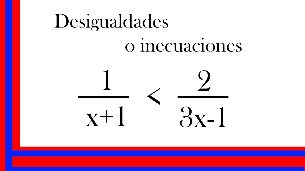 Como Resolver una desigualdad racional - YouTube