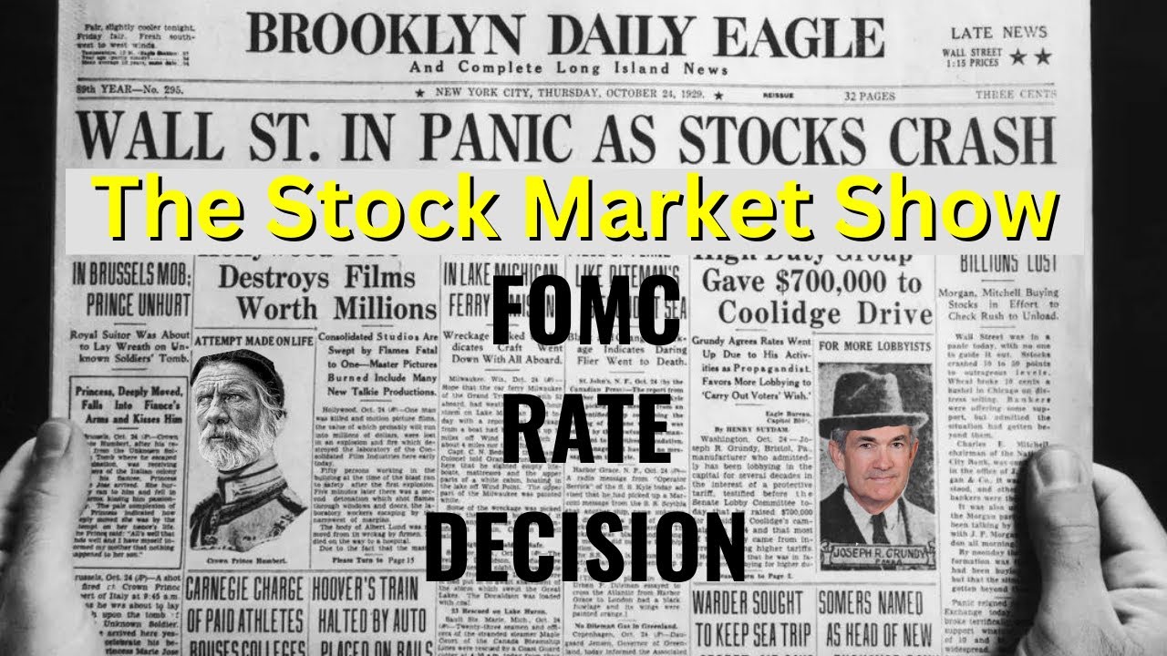 The Stock Market Show LIVE JPOW Jerome Powell FOMC Rate Decision S&P ...